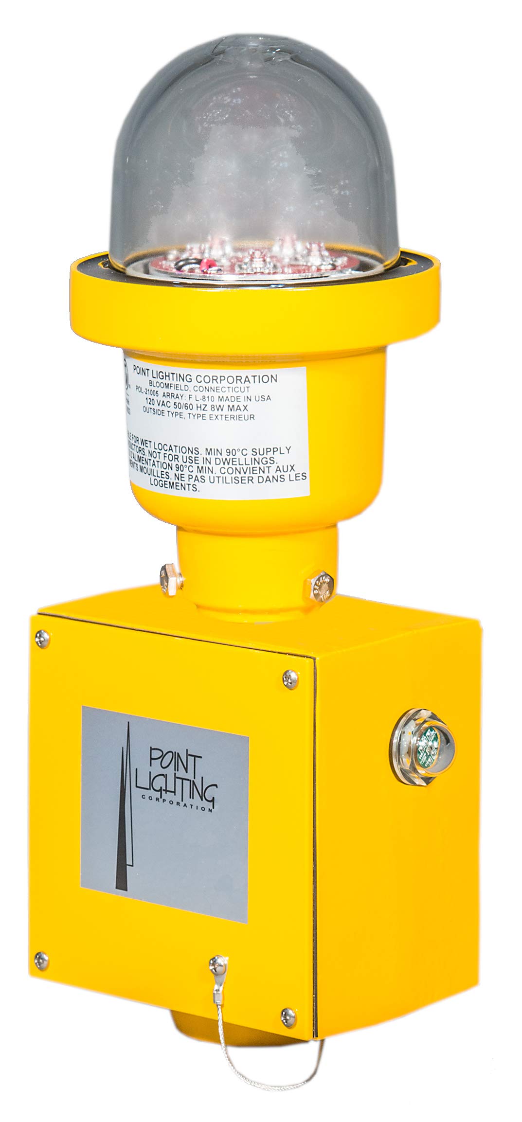 Buy Single 12-48VDC LED FAA L810 Red Obstruction Light with Integral ...