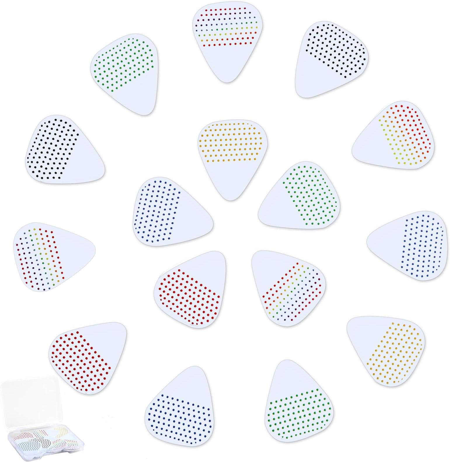 Amazon.com: DECYOOL 21 Pcs Nylon Guitar Picks with Grip, 7 Colors ...