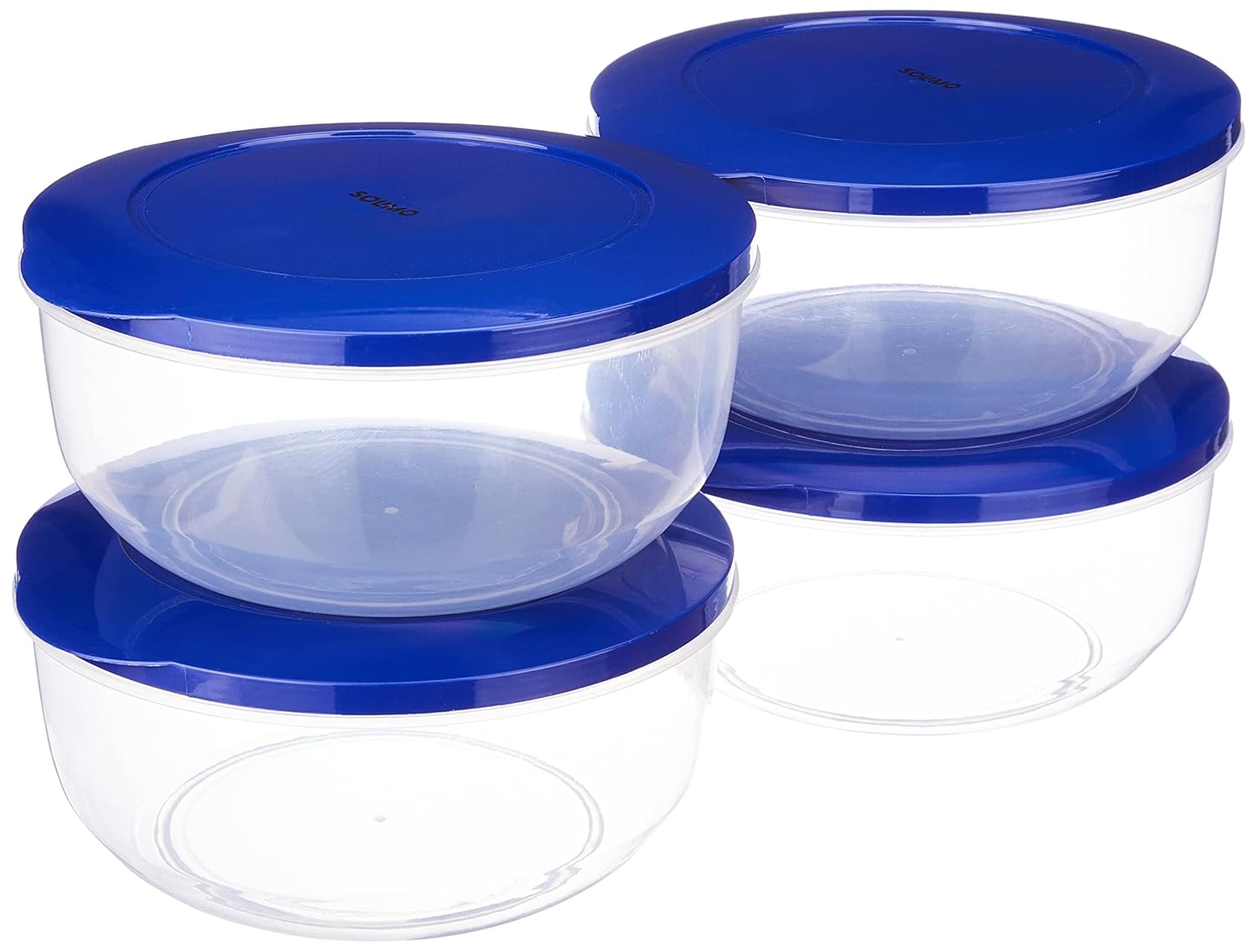 Buy Amazon Brand - Solimo Nestable & Stackable Container Set, Round ...