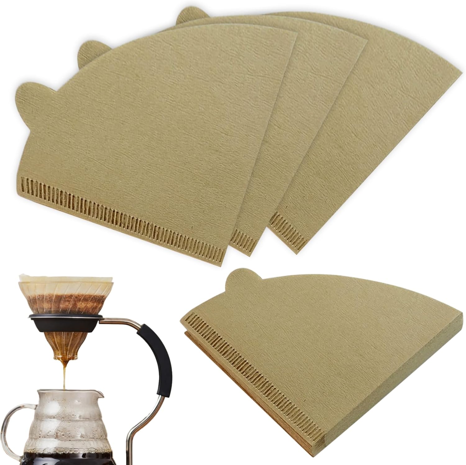 Amazon.com: Eaarliyam Coffee Filters 300Pcs Coffee Filter Paper #4 ...