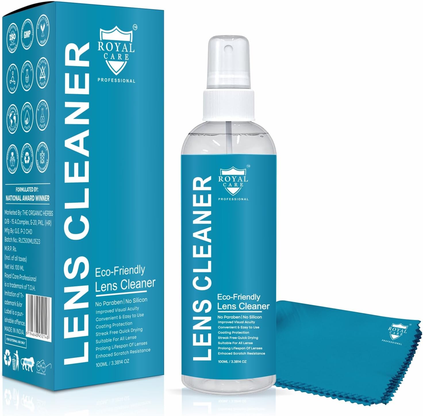 ROYAL CARE PROFESSIONAL Lens Cleaner Spray Kit – Professional Lens ...