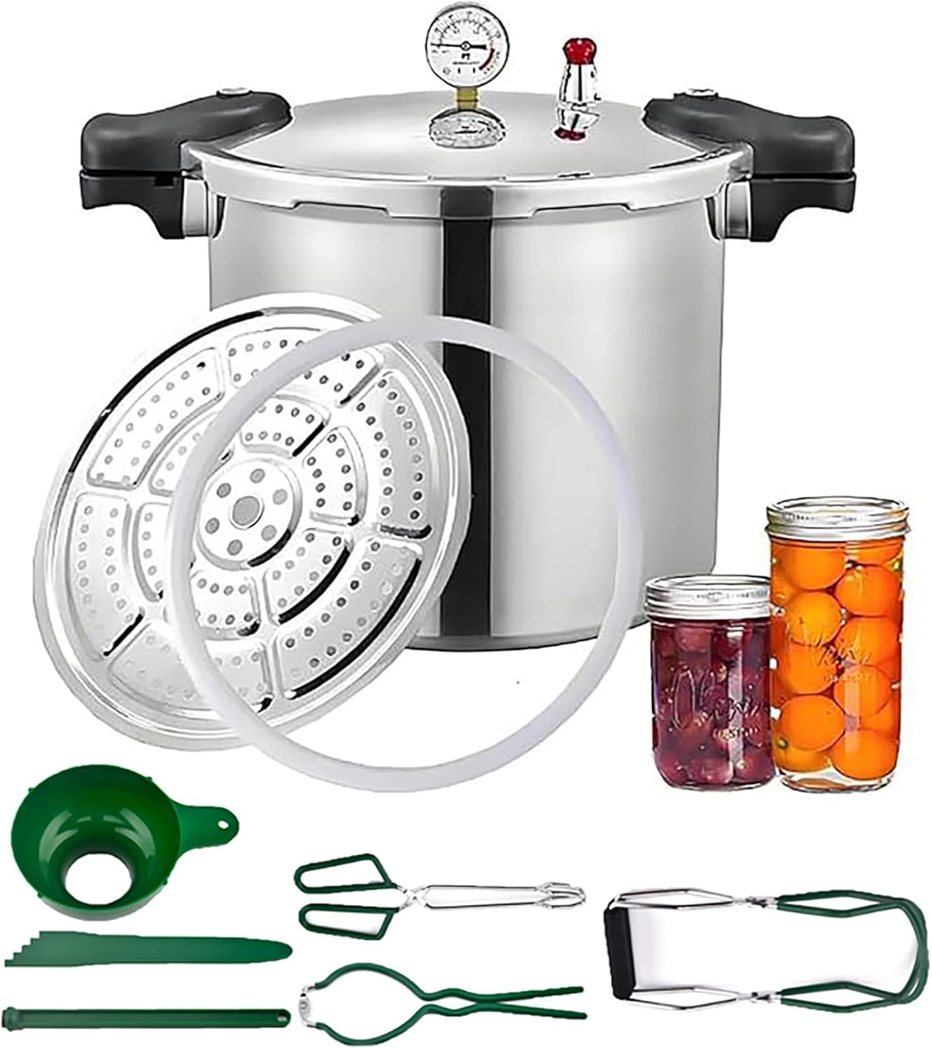 Amazon.com: LFNOONE 25quart pressure canner cooker & with cooking rack ...