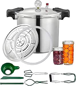 25quart pressure canner cooker and cooker with cooking rack canning ...