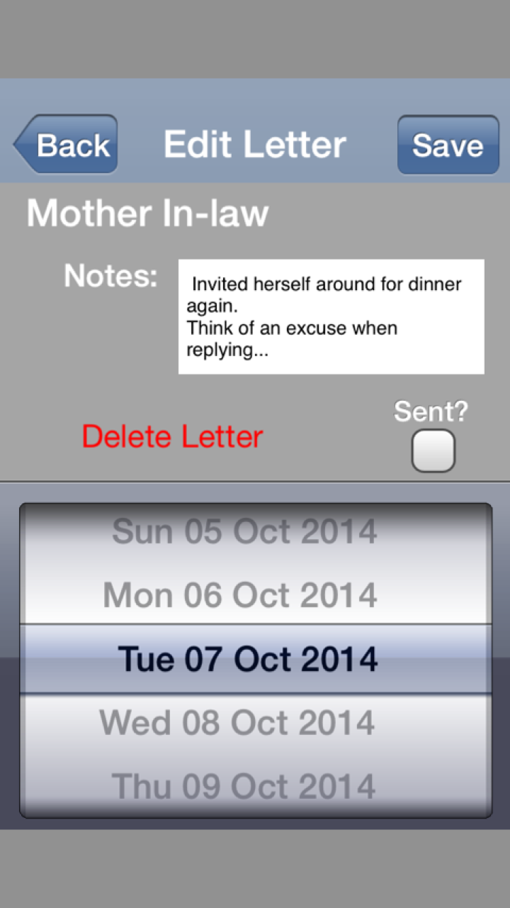 Letter Log - App on Amazon Appstore