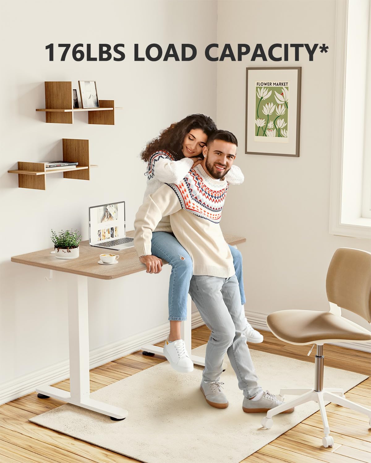 Snapklik.com : BANTI 48x24Height Adjustable Electric Standing Desk ...