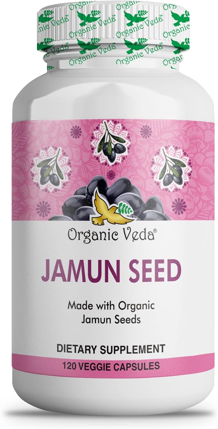 Amazon.com: Organic Jamun Seed Capsules, Indian BlackBerry -100% ...