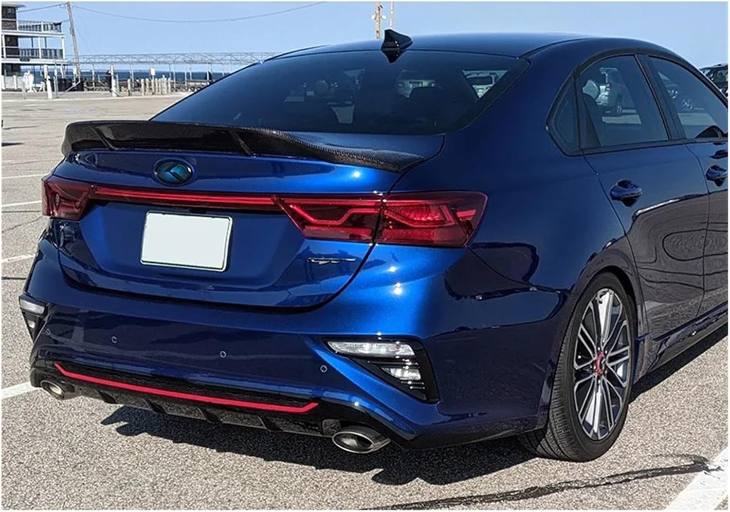 Carbon Fiber Spoiler FRPCar Rear Trunk Wing Type R Refit Accessories ...