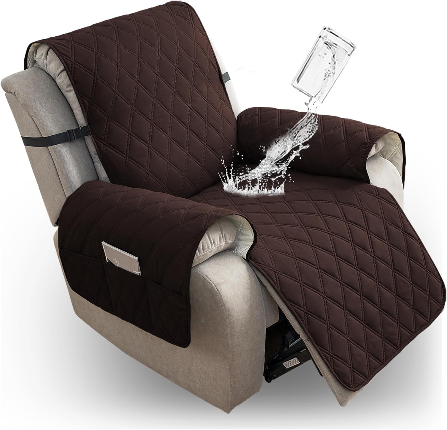 Amazon.com: Folifoss 100% Waterproof Recliner Cover - Recliner Cover ...