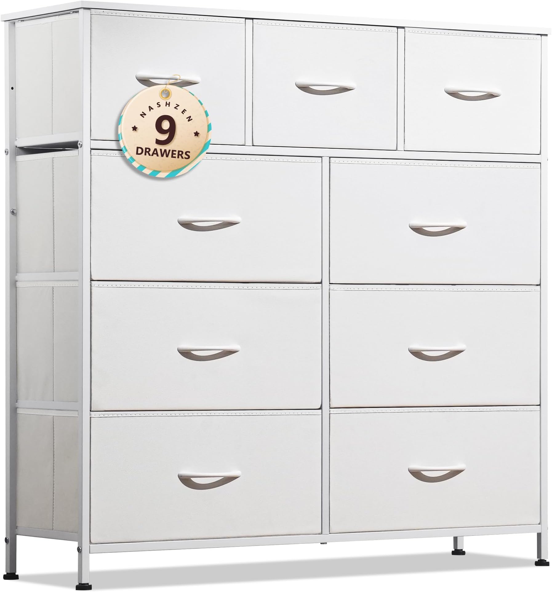 Amazon.com: NASHZEN Dresser for Bedroom with 9 Drawers, Tall Fabric ...