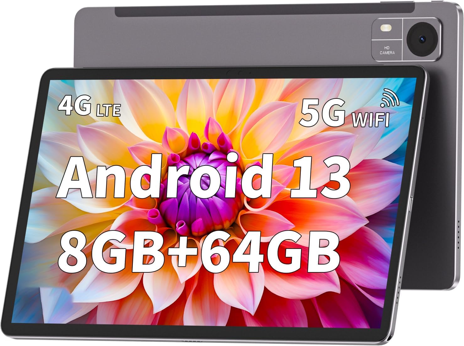 Amazon.com: Android Tablet, 10.1 inch Android 13 Tablets 6GB RAM 64GB ...