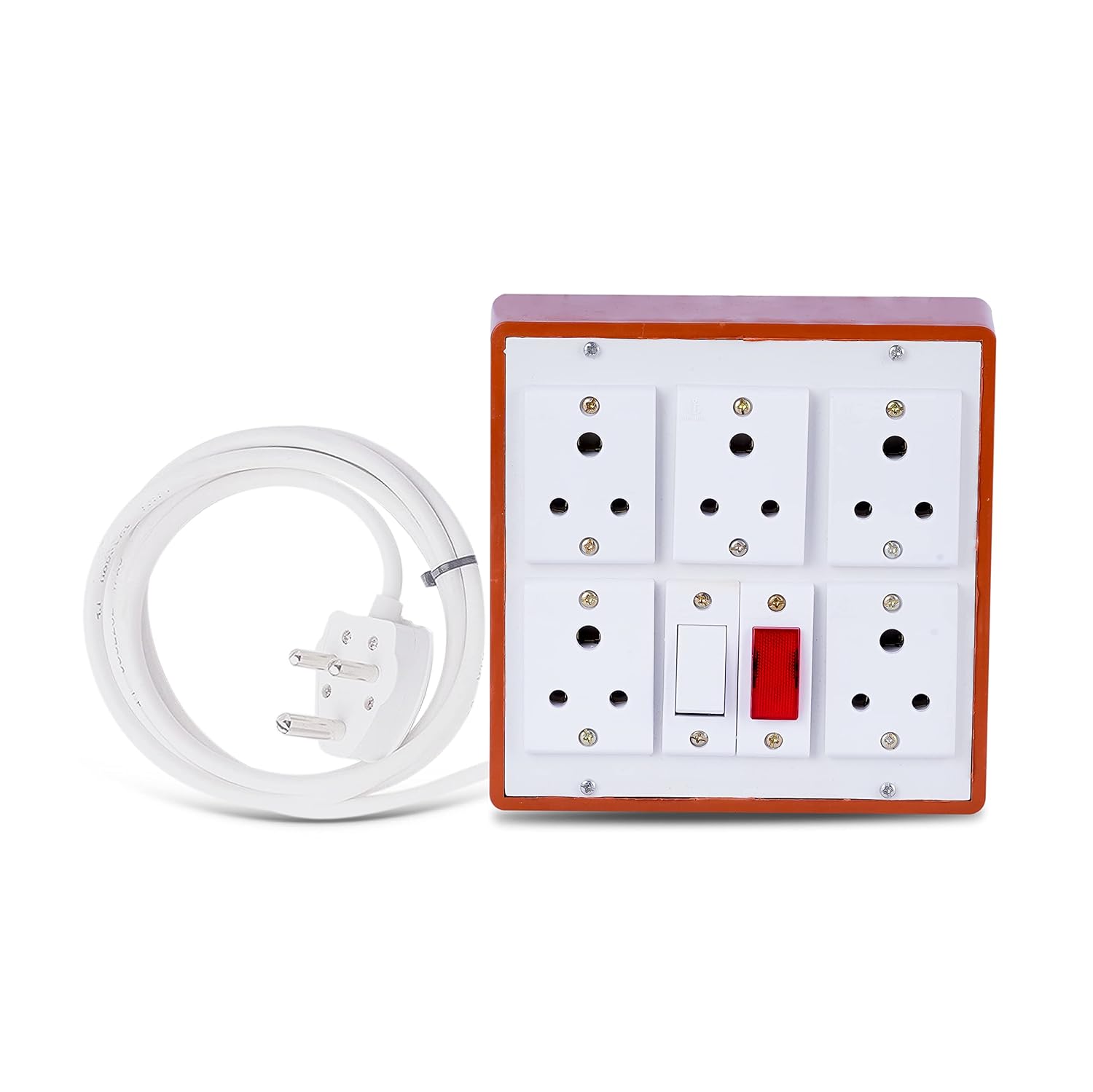 Buy Cordnet Extension Board Heavy Duty Cable 6 Meter Wire with Six ...