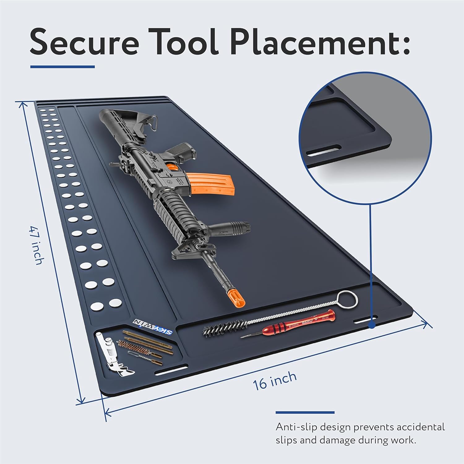 Skywin Cleaning Mat for Gun Cleaning Mat, Anti-Slip Shooting Mat ...