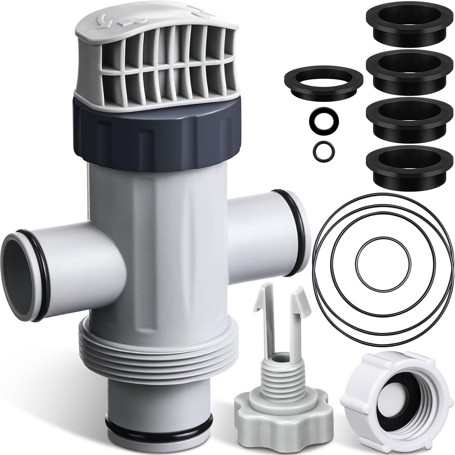 Amazon.com: Pushglossy 14 Pcs Pool Part Accessory Attachment 11872 Dual ...