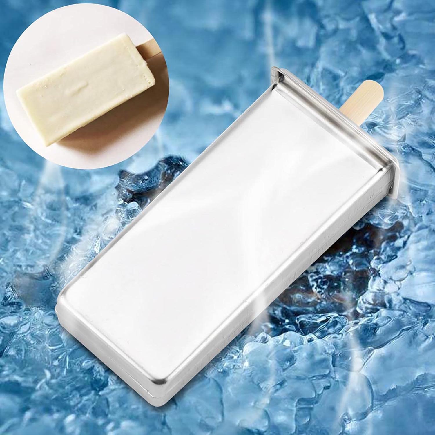 Moldes de paletas de acero inoxidable para bebés, juegos de moldes de ...
