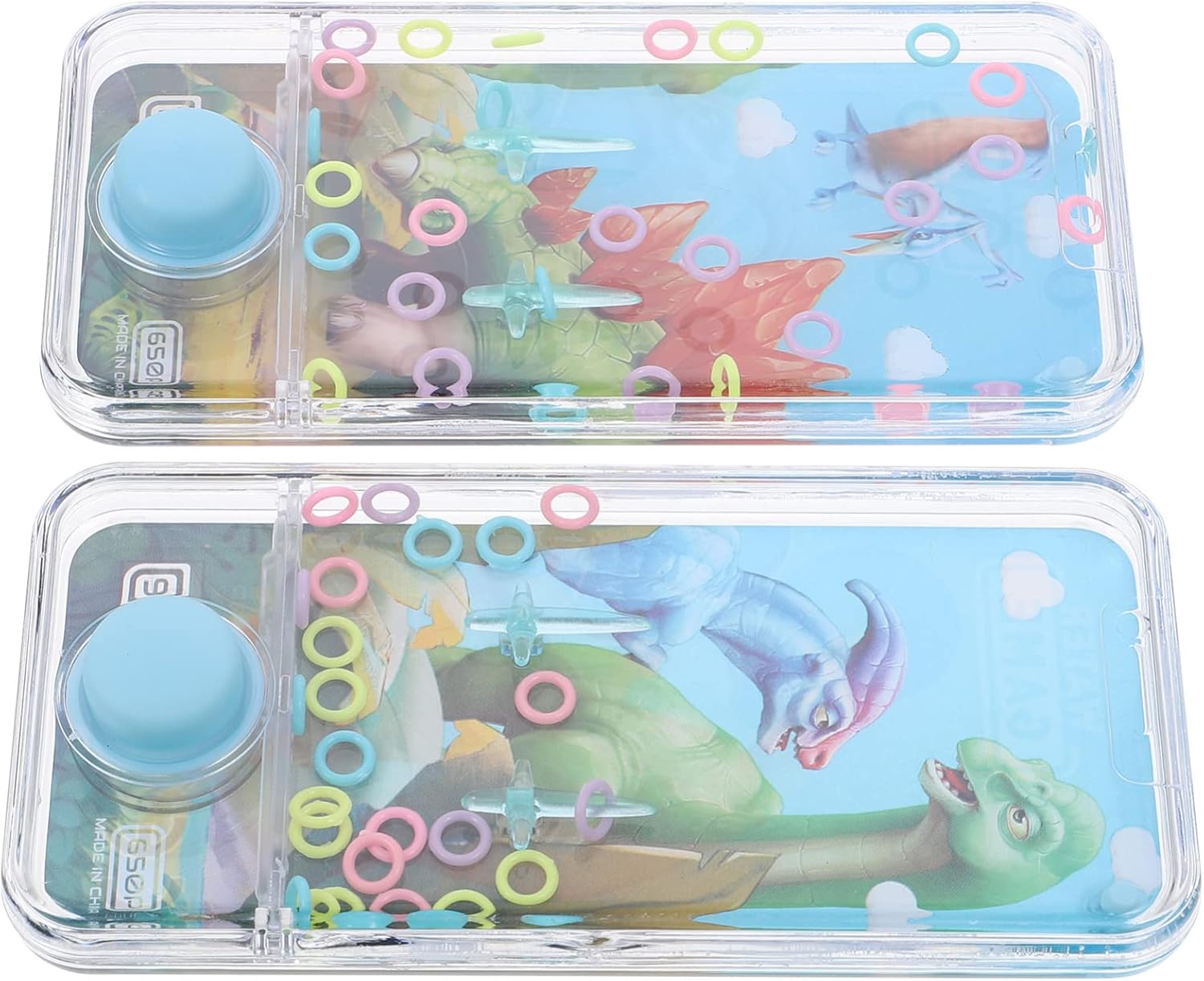 NUOBESTY 2pcs Handheld Water Game Toy Fish Ring Toss Game Arcade Water ...