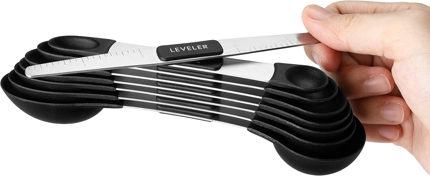 Amazon.com: Spring Chef Stainless Steel Magnetic Measuring Spoons Set ...