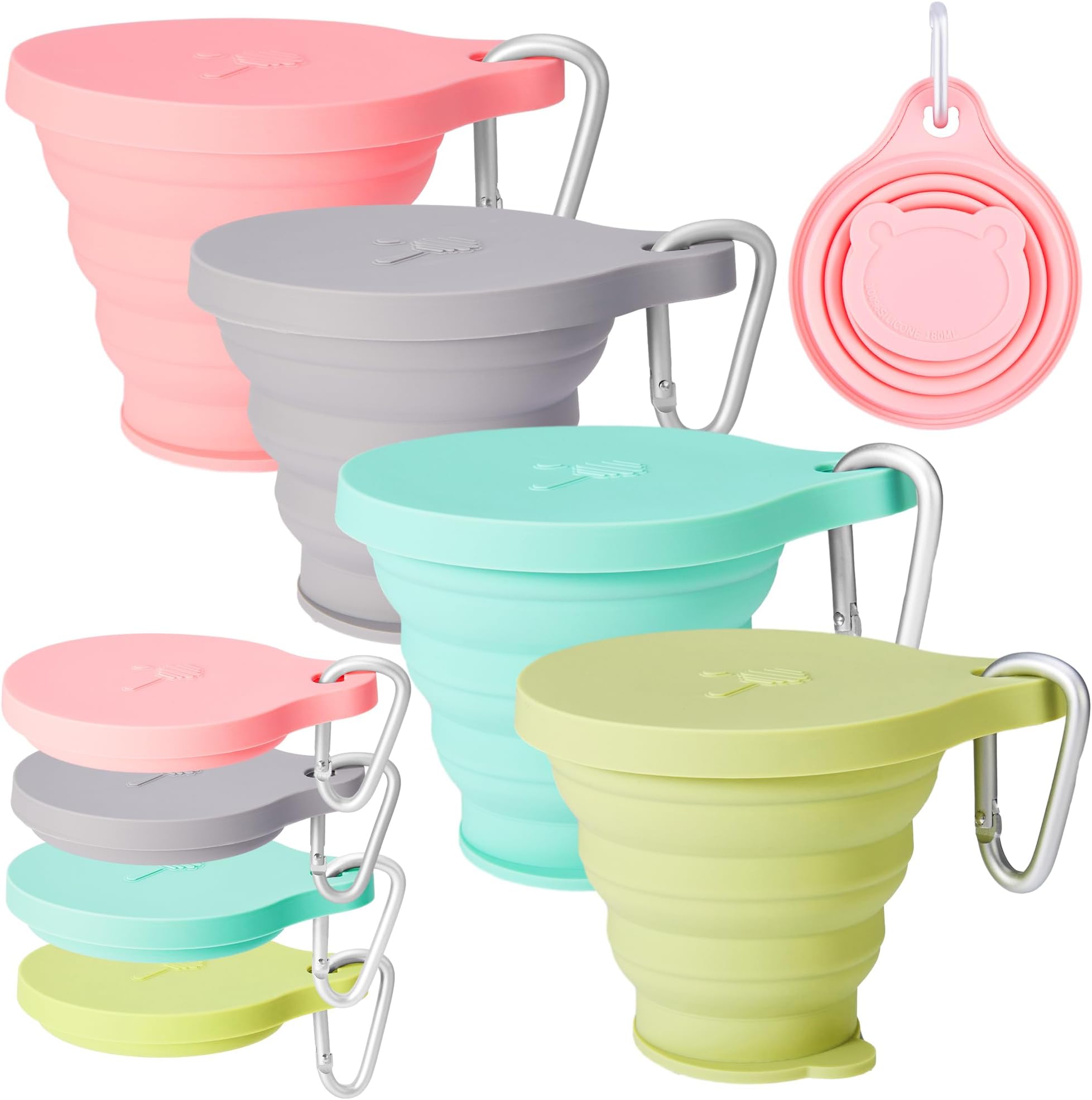 Amazon.com: Guissi Collapsible Cup Compact Silicone, Reusable Food ...