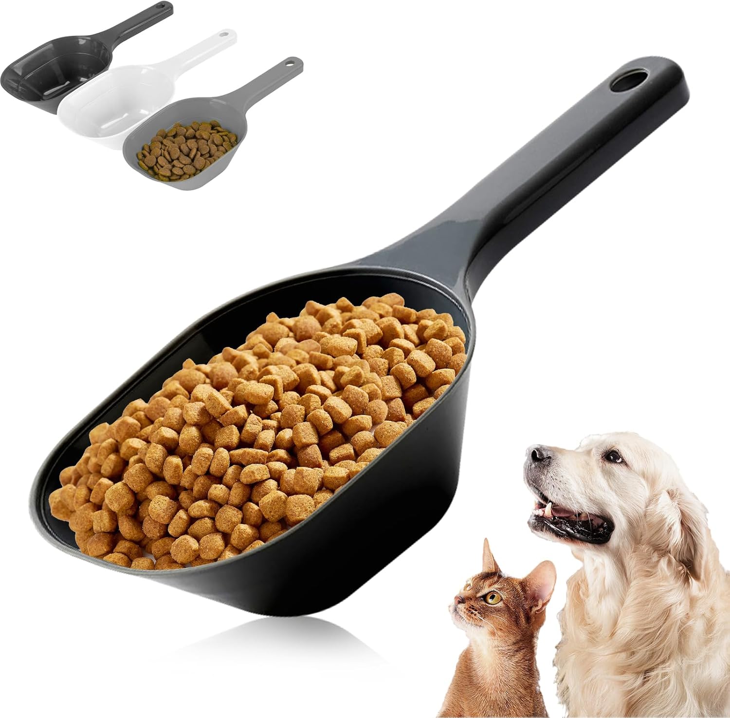 Amazon.com: ANVS 3 PACK Dog Food Scoop 1 Cup Capacity, Lines for 1/2 ...