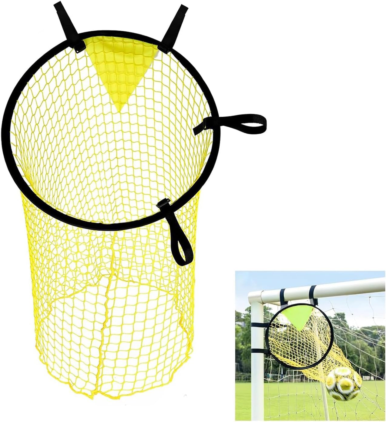 YHOTOGEA Football Goal Target Net, Top Bins Training Equipment for Kids ...