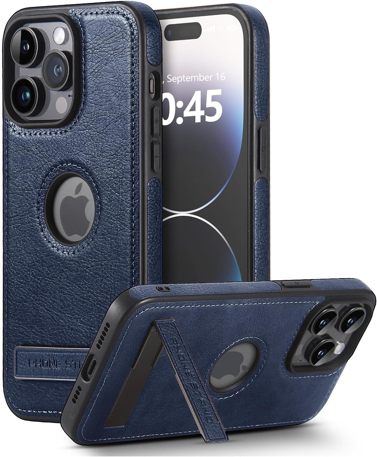 Amazon.com: KSELF Leather Case for iPhone 13 Pro Max Case, Protective ...