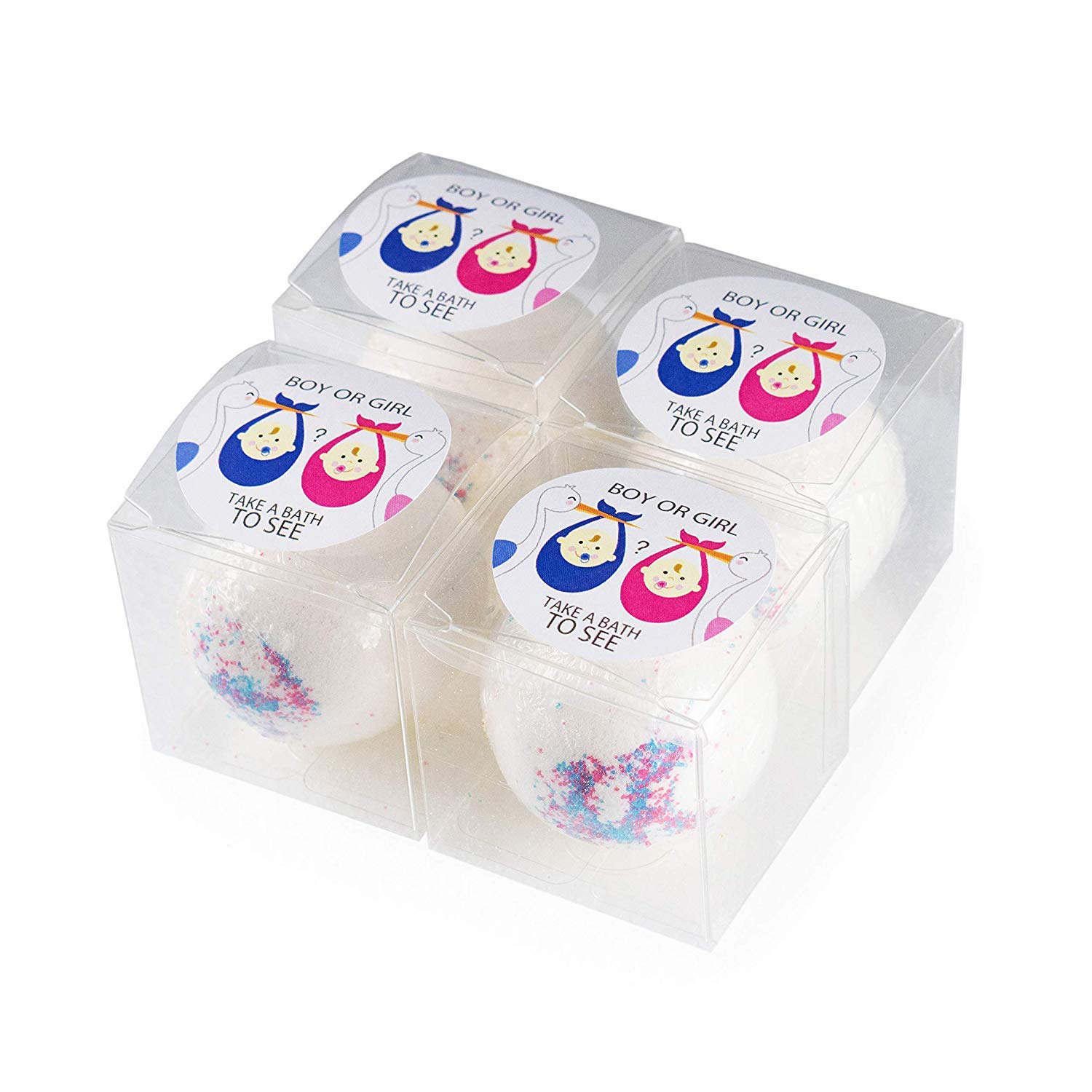 Amazon.com: Baby Gender Reveal Boy or Girl Bath Bomb for Party Supplies ...