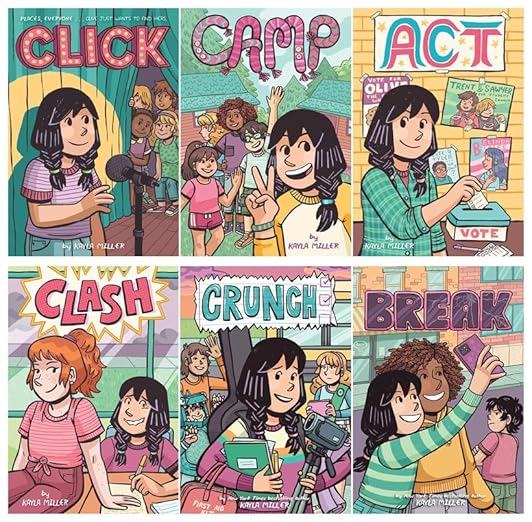 A Click Graphic Novel Series 6 Books Set - Click; Camp; Act; Clash ...