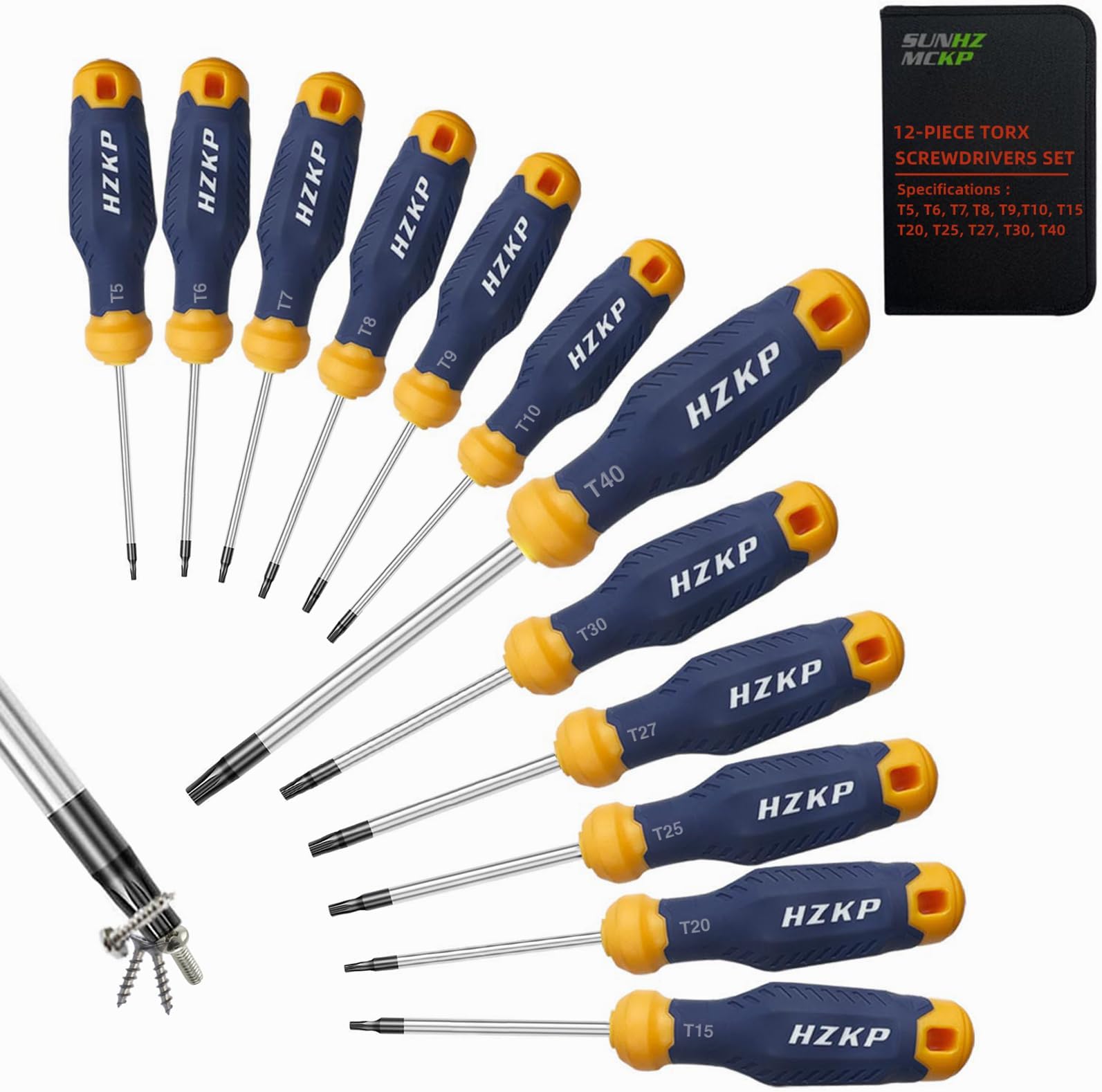 Amazon.com: ROTATION Torx Screwdrivers Set 10-Piece, Magnetic Black ...