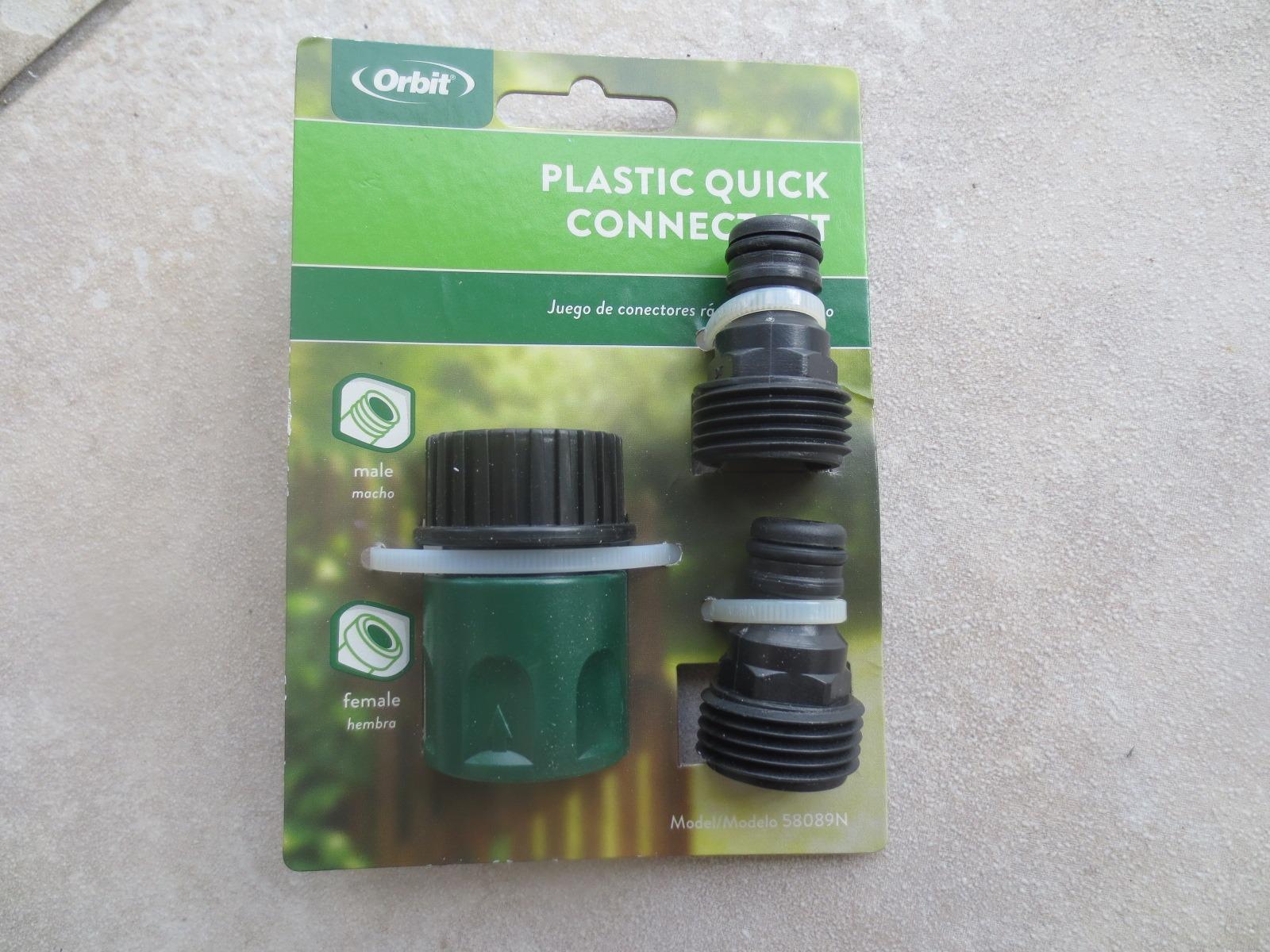 Amazon.com : Orbit 3 Pack Hose Faucet Quick Connect Set : Patio, Lawn ...