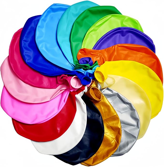 Amazon.com: 35 Pack Giant Balloons 36 Inch 17 Kinds Colors Latex ...