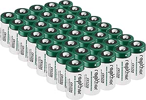 Amazon.com: rapthor CR123A 40pack Lithium Batteries Packs 1650mAh High ...