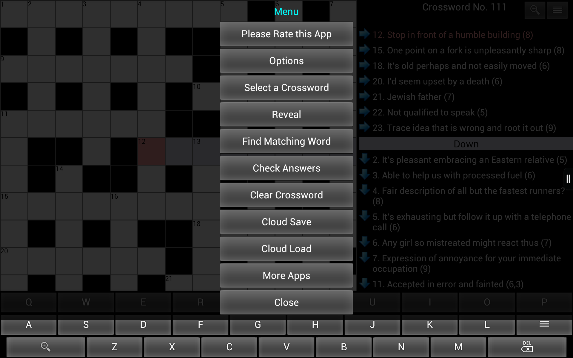 Cryptic Crosswords - App on Amazon Appstore