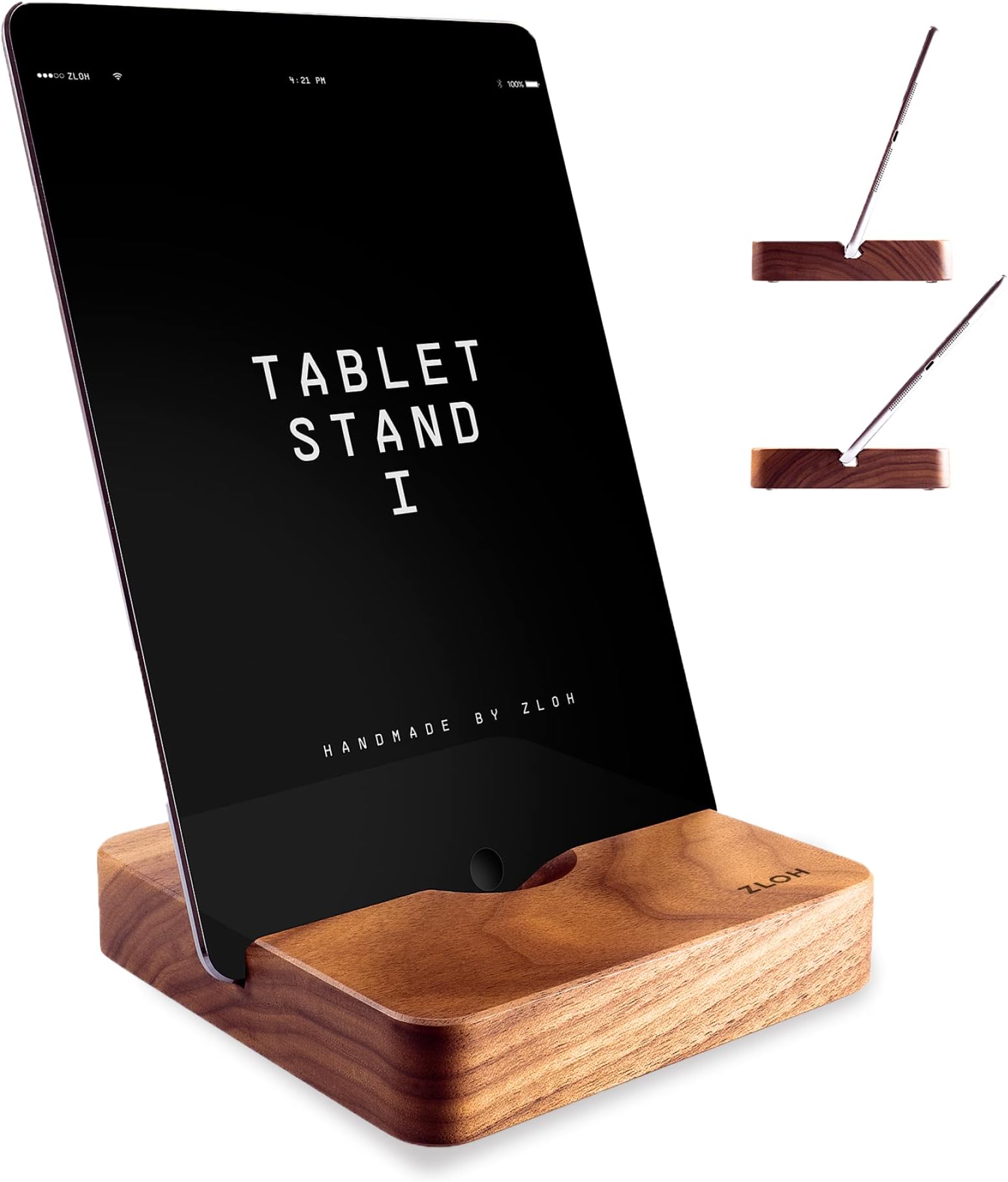 ZLOH® Handy Halterung Holz Ständer Handy Stativ für Smartphone 2 ...