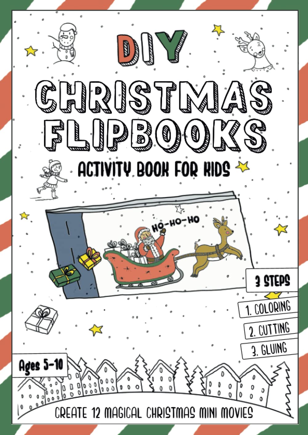 DIY Christmas Flipbooks - Activity Book For Kids: Improve Coloring And ...