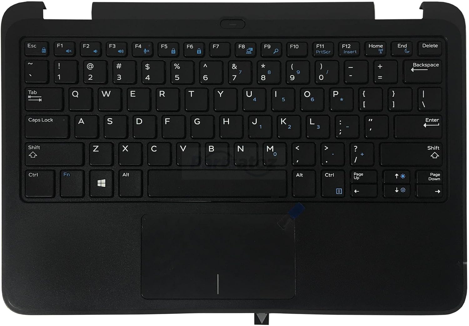 Amazon.com: Partsatoz Laptop Palmrest Upper Case Top Cover with US ...