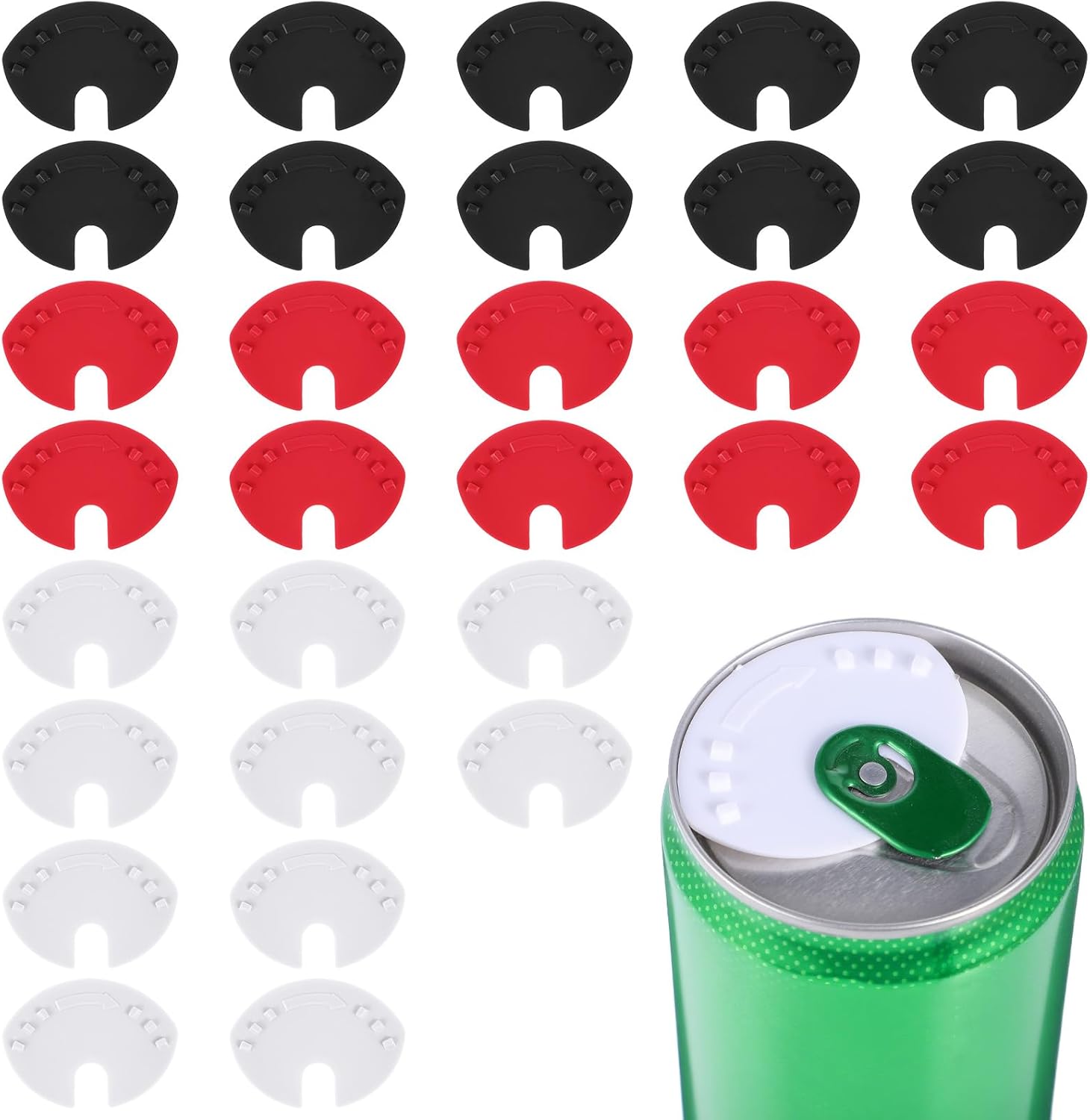 Amazon.com: 30pcs Can Caps Lids Soda Can Covers Lids Swivel Cans Sealer ...