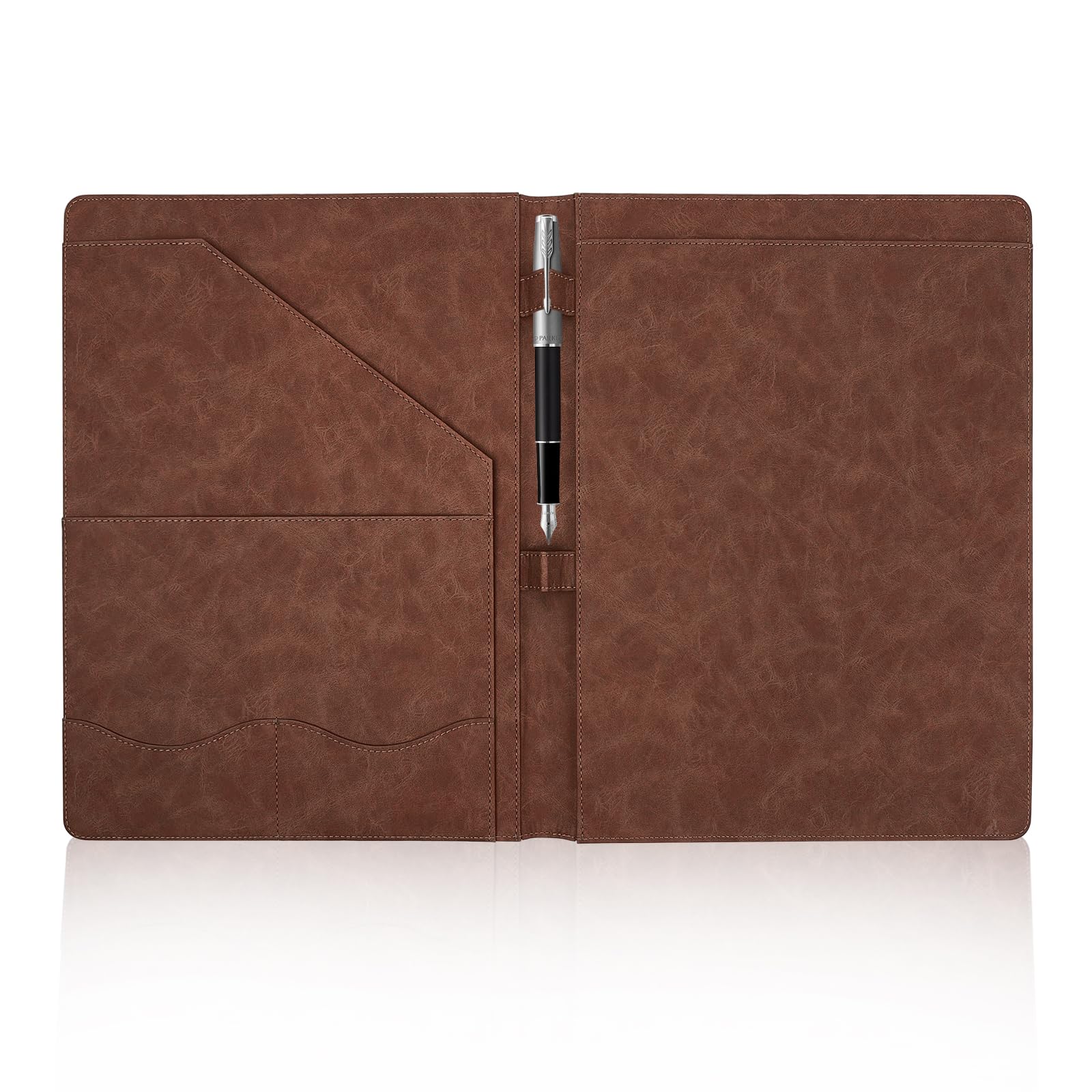 Leather Portfolio Professional Organizer Padfolio A4 Folder Legal Pad ...