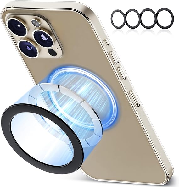 Amazon.com: 4Pcs Magnetic Sticker for Magsafe, Mag Safe Adhesive Ring ...