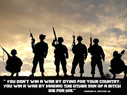 Amazon.com: ARMY Poster George Patton Quotes Motivational Poster 24x36 ...