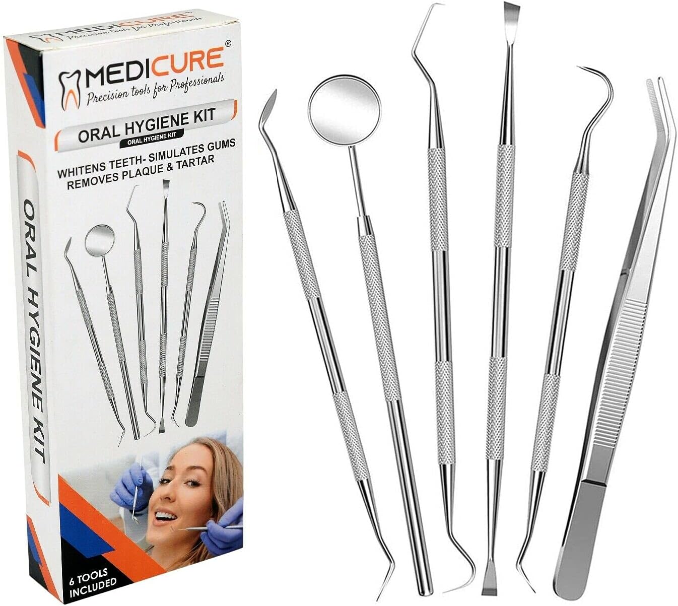Amazon.com: AGGICE Dental Tools, 7 Pack Teeth Cleaning Tools Kit ...