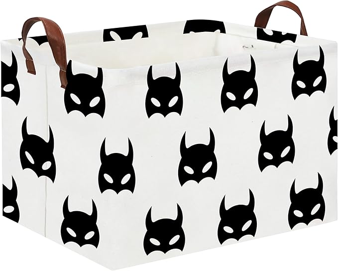 Amazon.com: HIYAGON Batman Basket Kids Storage Basket Cute Basket Empty ...