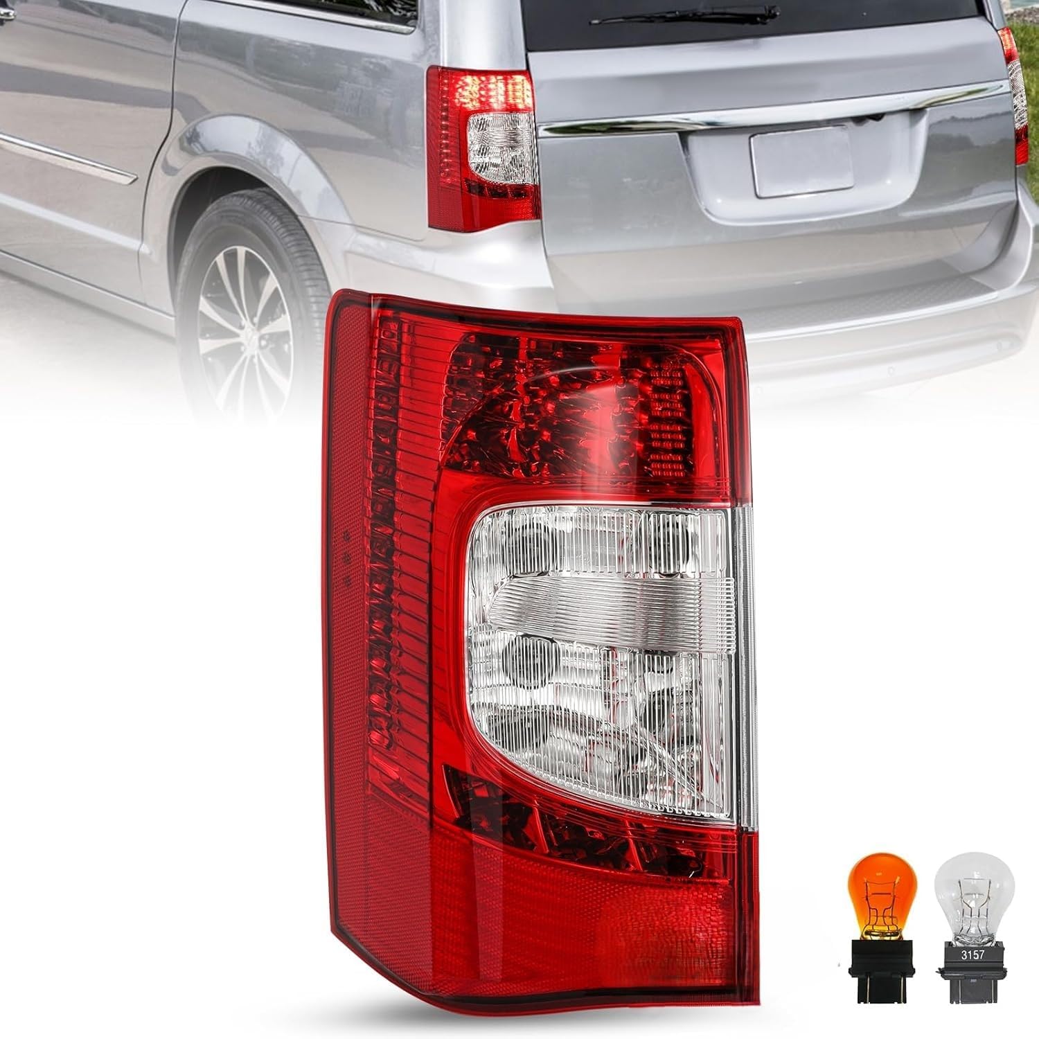 Amazon.com: PIT66 LED Rear Tail Lights Right w/Bulbs Compatible with ...