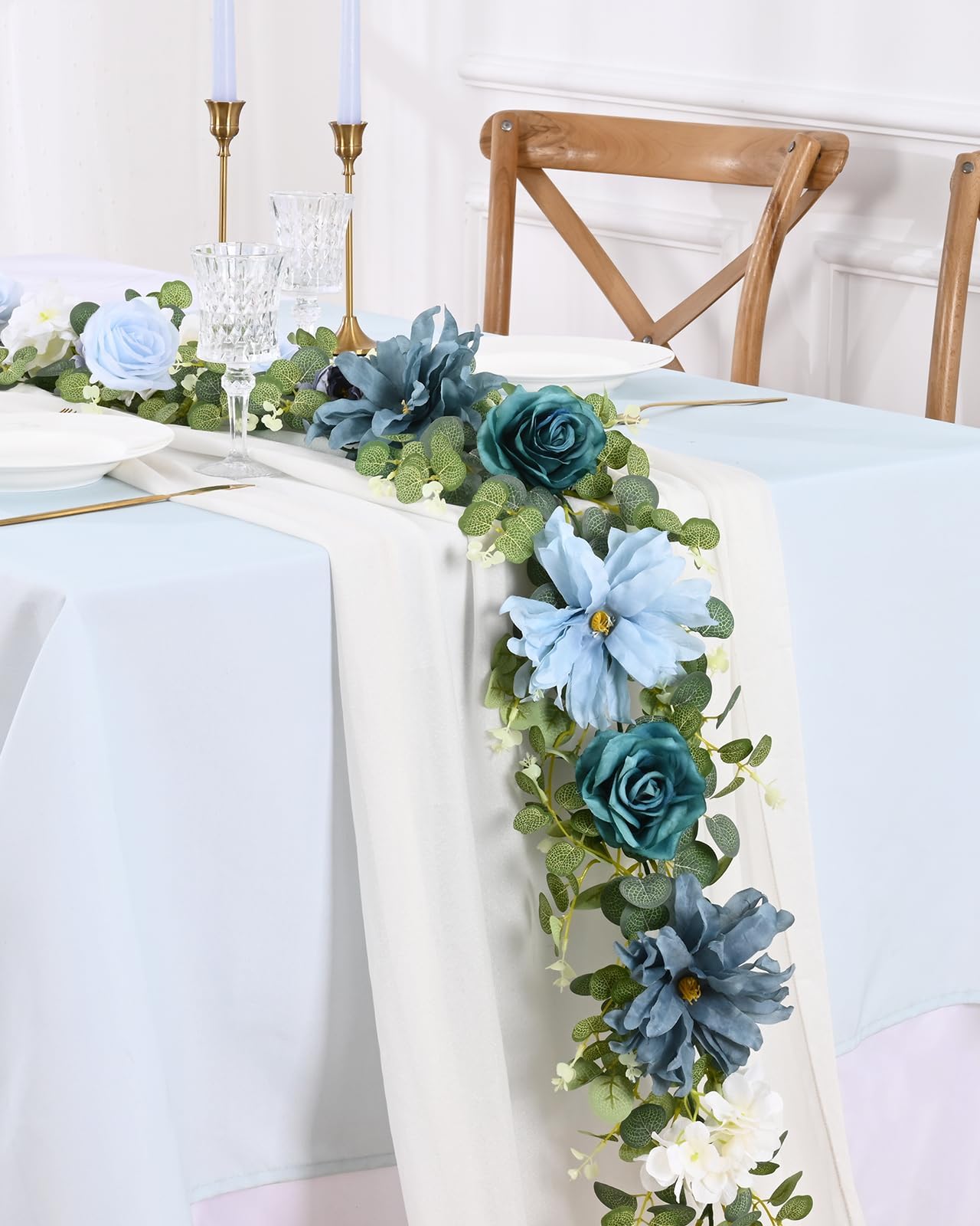 Amazon.com: VGIA 36 inches silk hydrangea flowers teardrop garland for ...