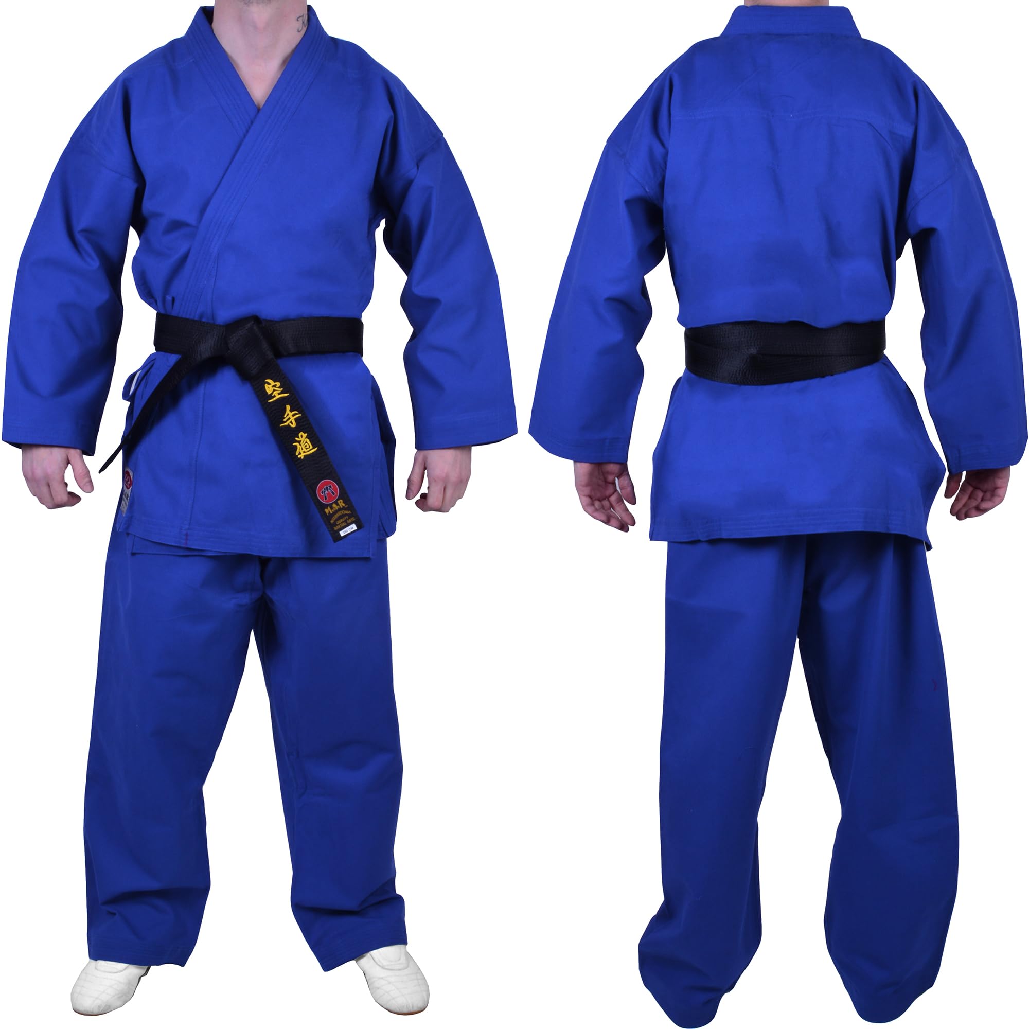 MAR | Heavyweight Karate Gi, Blue Karate Suit, European Cut | Men ...