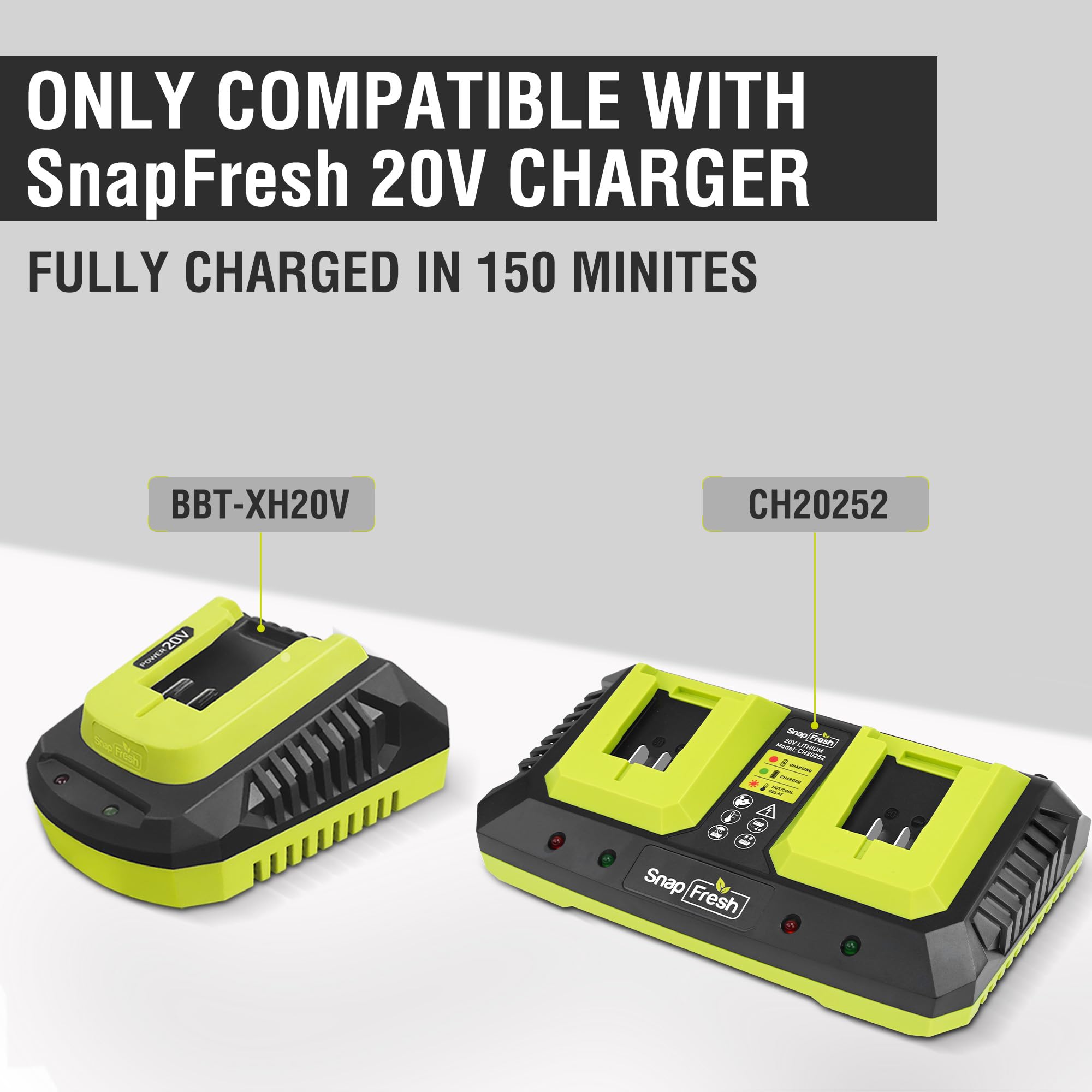Snapklik.com : SnapFresh 20V 5.0Ah Battery, (Not Compatible