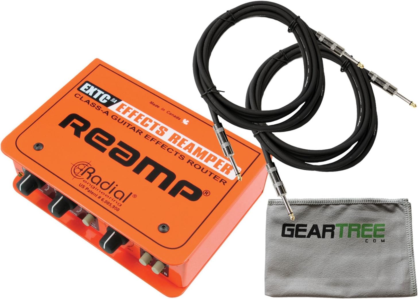 Amazon.com: Radial EXTC SA Guitar Pedal Effects Loop Interface for Recording w/Polish Cloth ...
