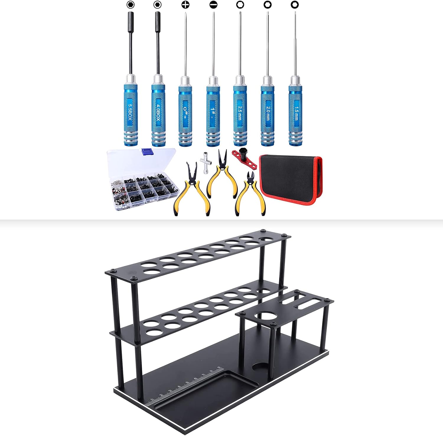Amazon.com: RC Screwdriver Organizer & RC Screwdriver Set Screw Kit ...