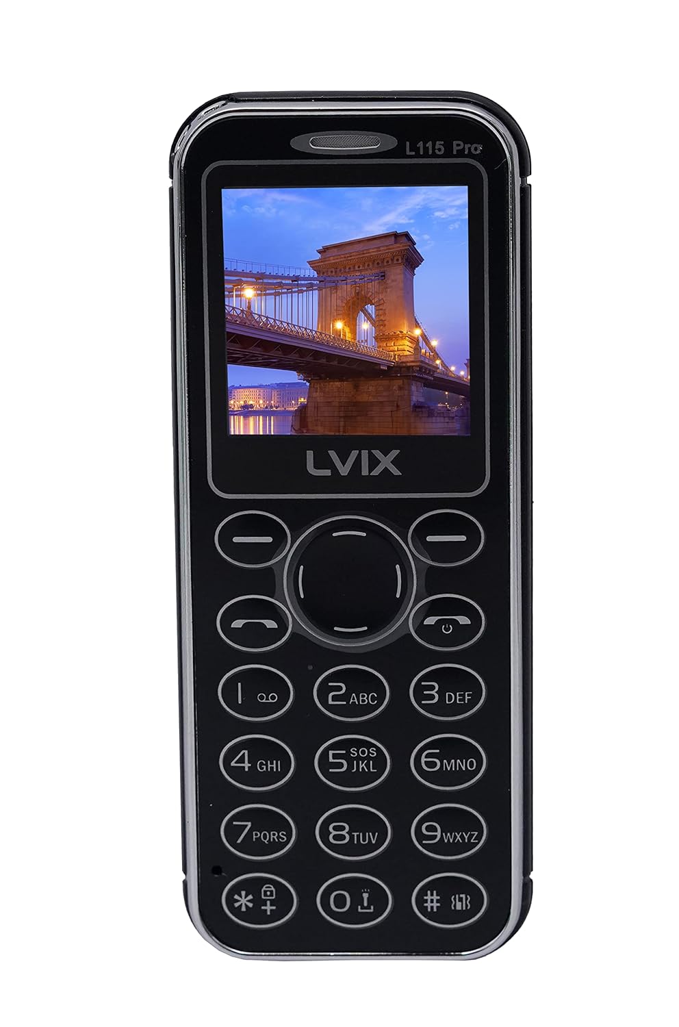 Lvix All-New L115 PRO Slim & Stylish Dual Sim |Keypad Mobile| with 1.44 ...