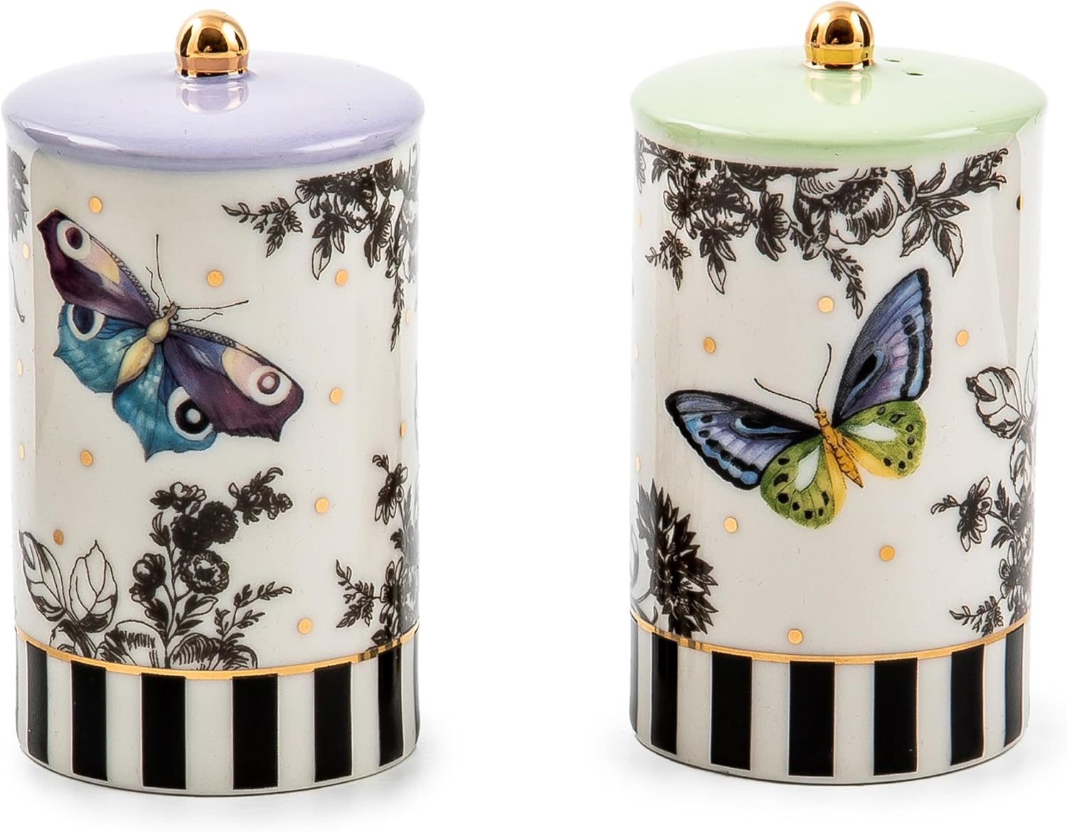 Amazon.com: MACKENZIE-CHILDS Farmhouse Salt and Pepper Shaker Set ...