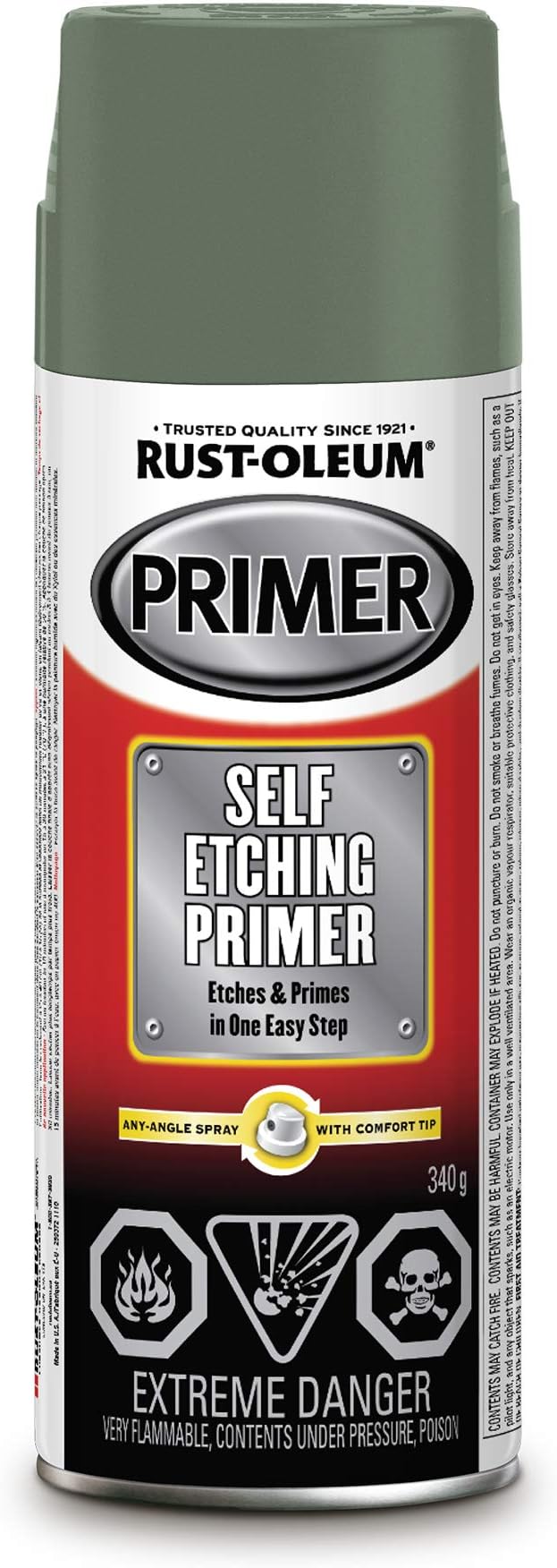Automotive Self-Etching Primer in Grey-Green, 340g, Primer - Amazon Canada