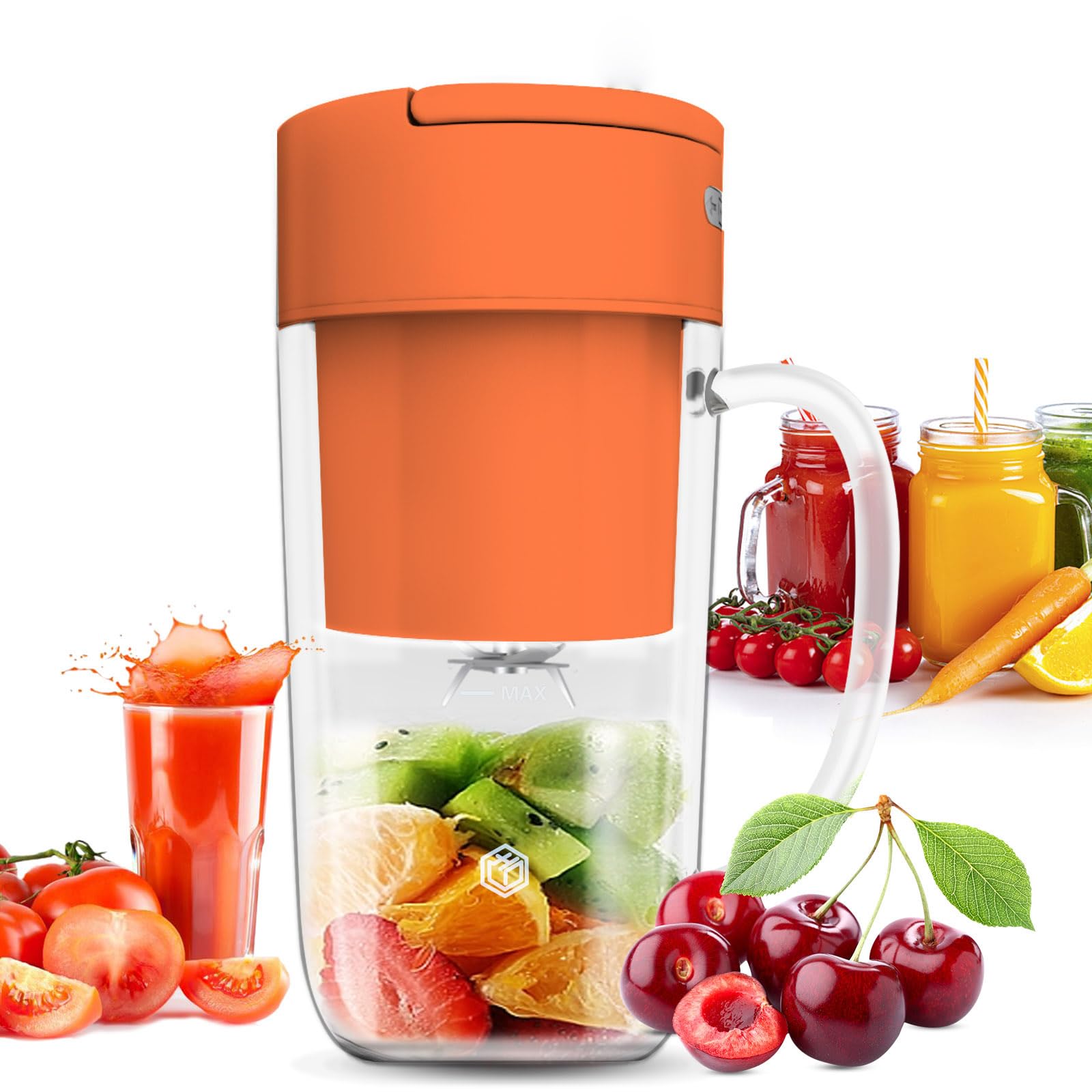 Amazon.com: Portable Blender, 10 oz Mini Personal Blender for Smoothies ...